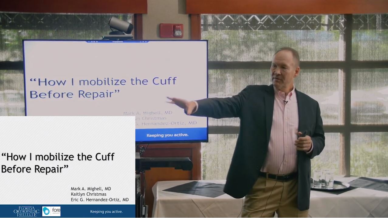 Rotator cuff repair lecture | Florida Orthopaedic Institute