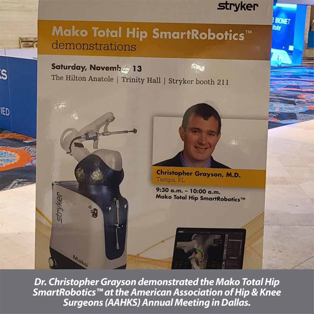 Dr. Grayson presents at the AAHKS Annual Meeting